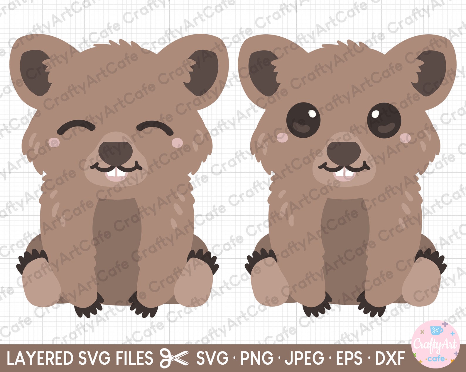 Wombat Svg Baby Wombat Cute Wombat Svg Png Eps Dxf Clipart - Etsy Australia