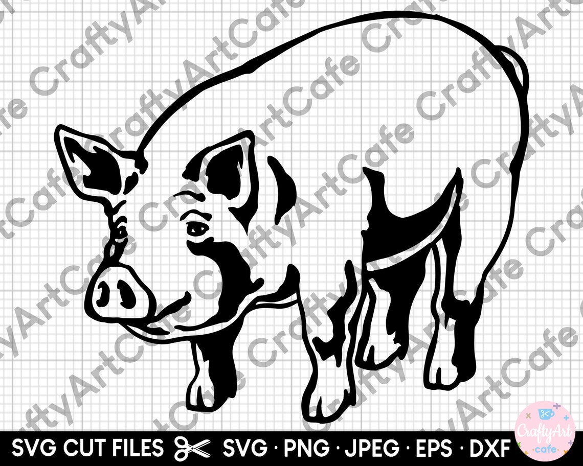 Pig Svg, Pig Png, Pig Svg Cut File Cricut, Pig Silhouette, Pig Clipart ...