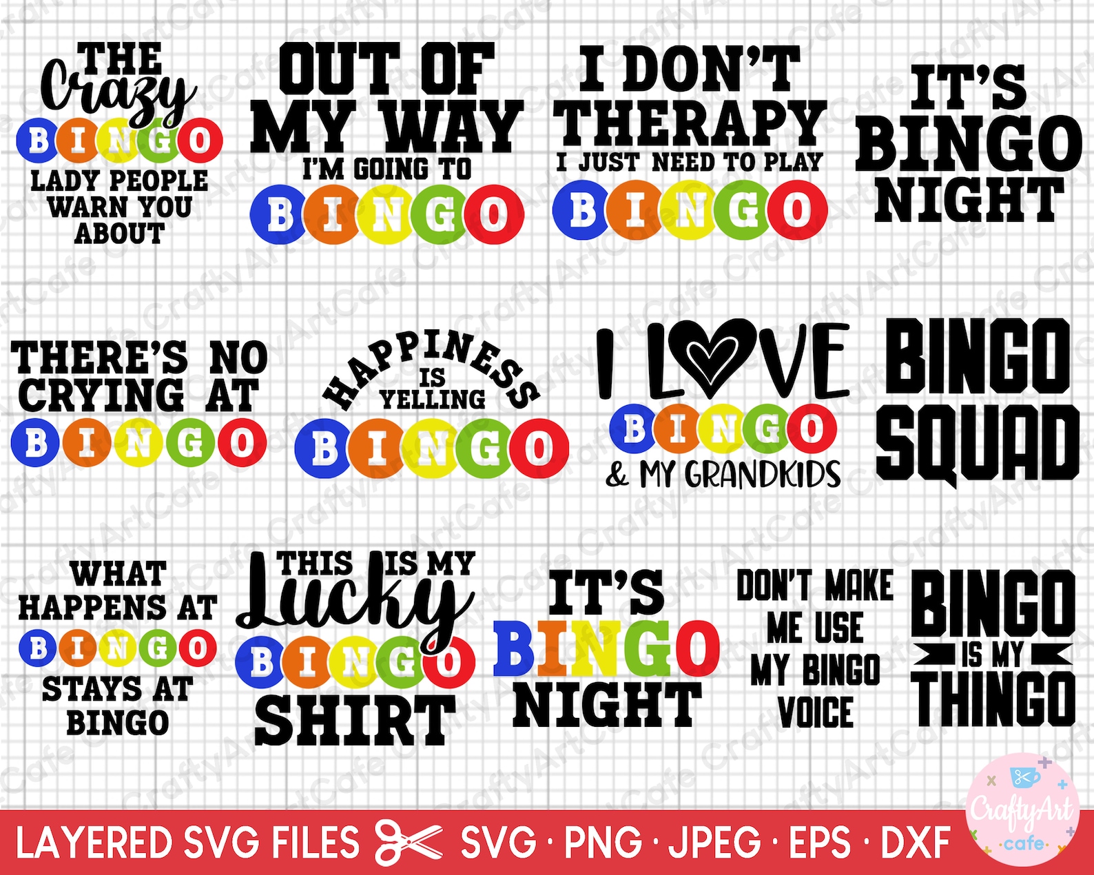 Bingo Svg Bundle Bingo Png Bundle Bingo Svg Bingo Png Bingo Lover Svg ...