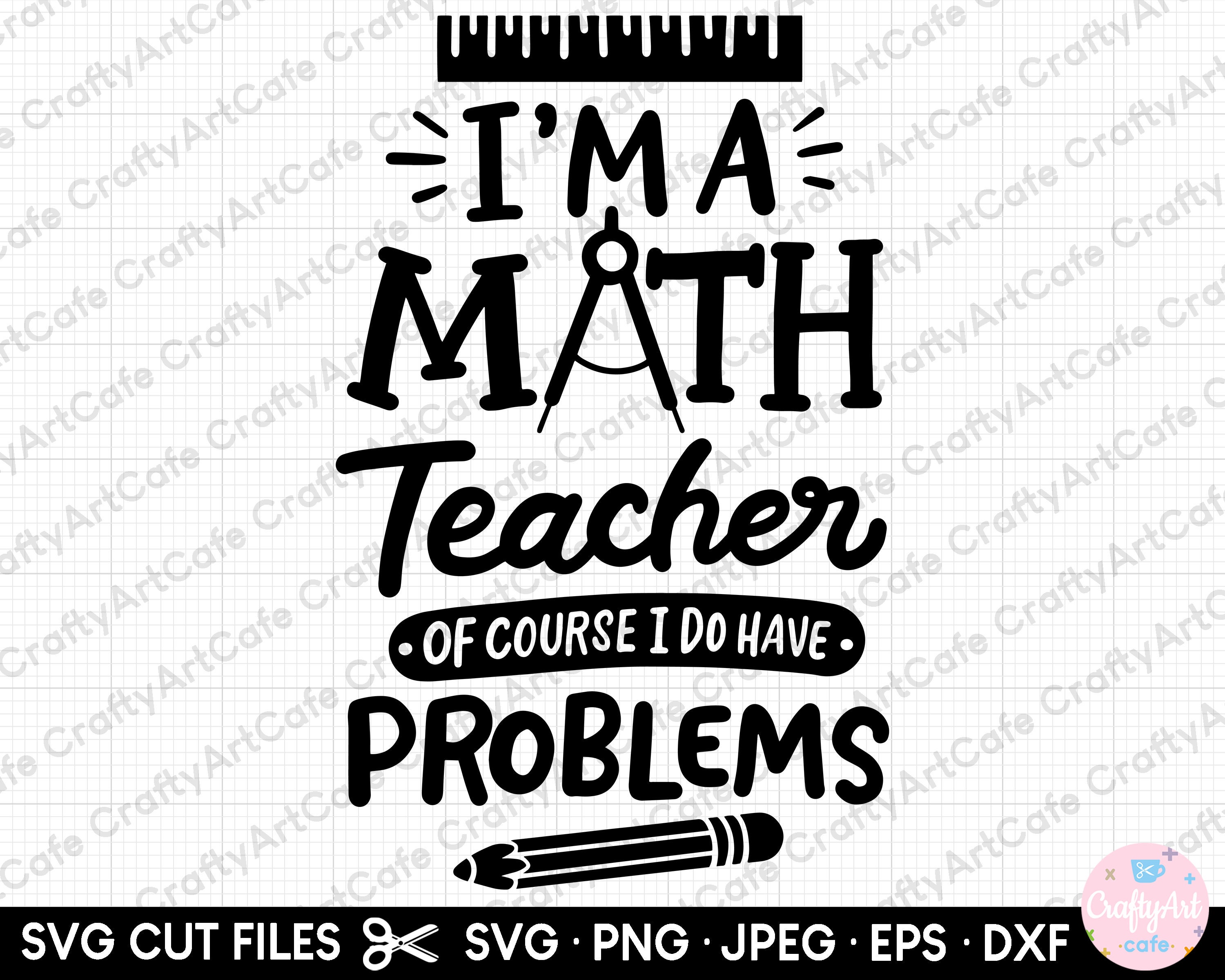 Math Teacher Svg Math Teacher Png - Etsy
