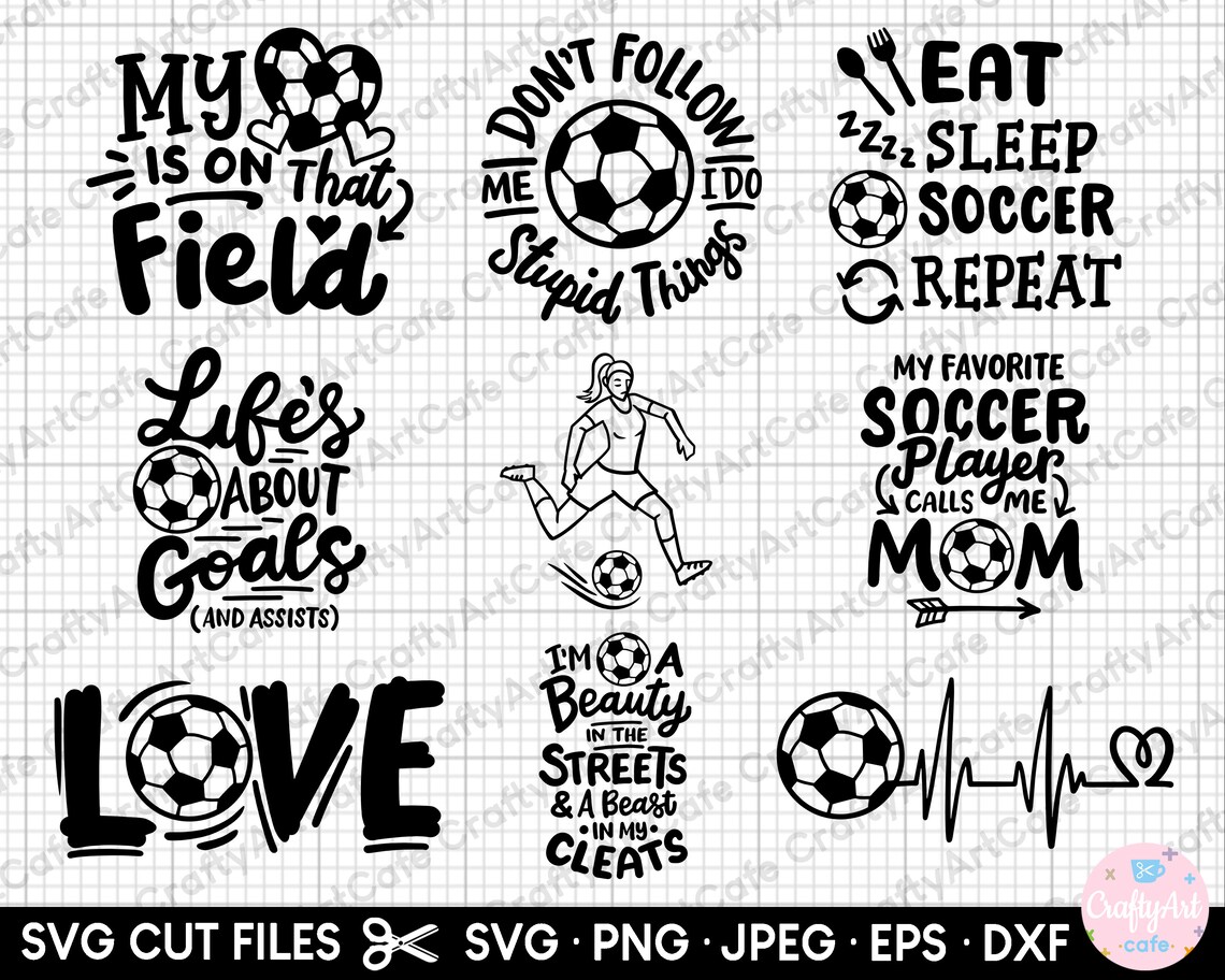 Soccer Svg Bundle Cricut Shirt - Etsy
