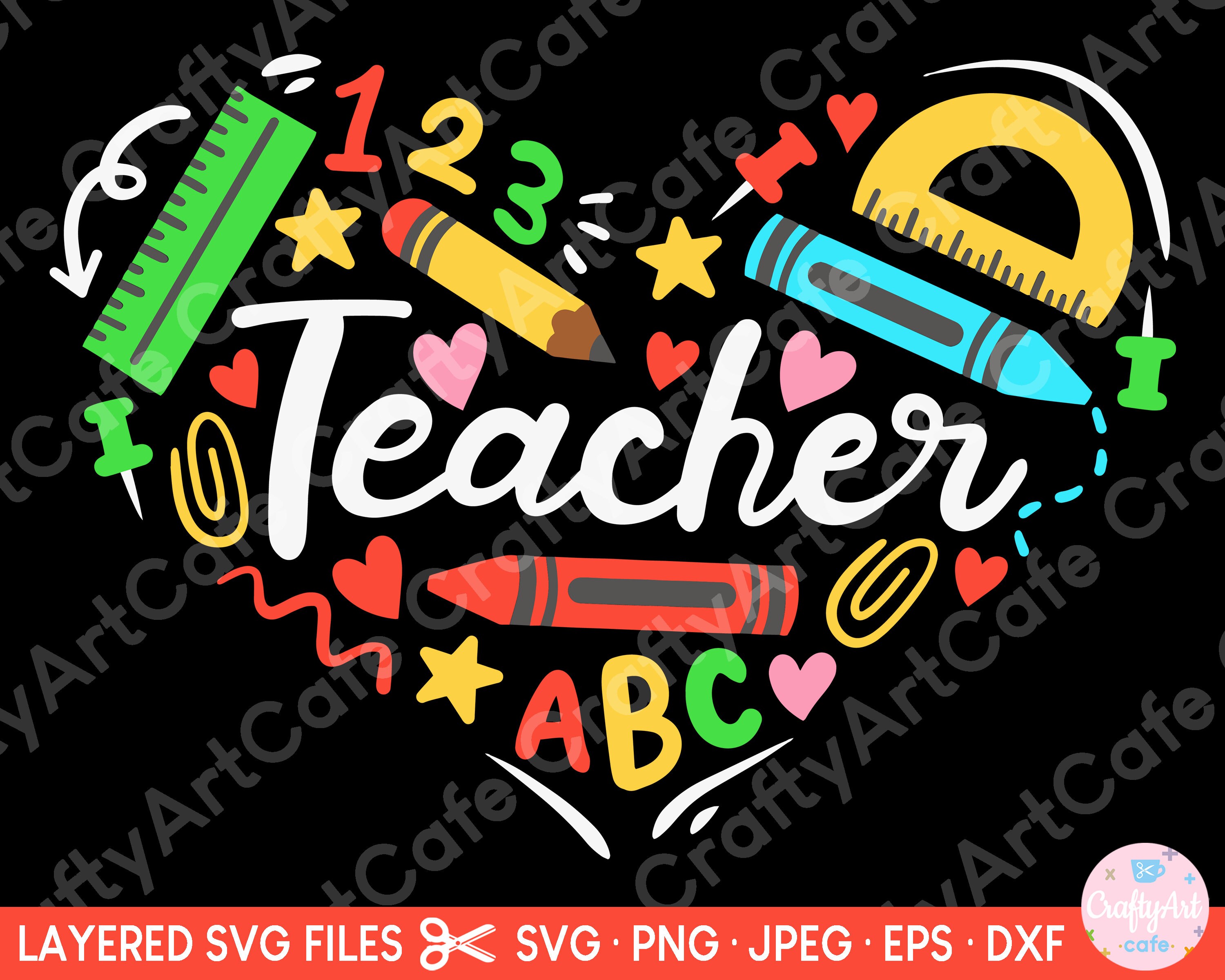 Teacher Svg Cricut Pre K Teacher Svg Kindergarten Teacher Svg Pre ...