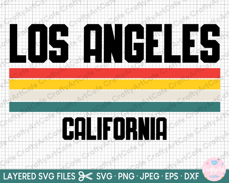 Los Angeles Svg Png - Etsy