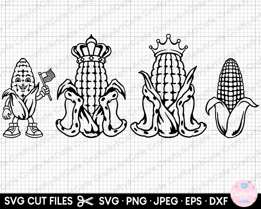 Corn Svg Bundle Corn Png Bundle Corn Clipart Corn Lover Svg Png Eps Dxf ...