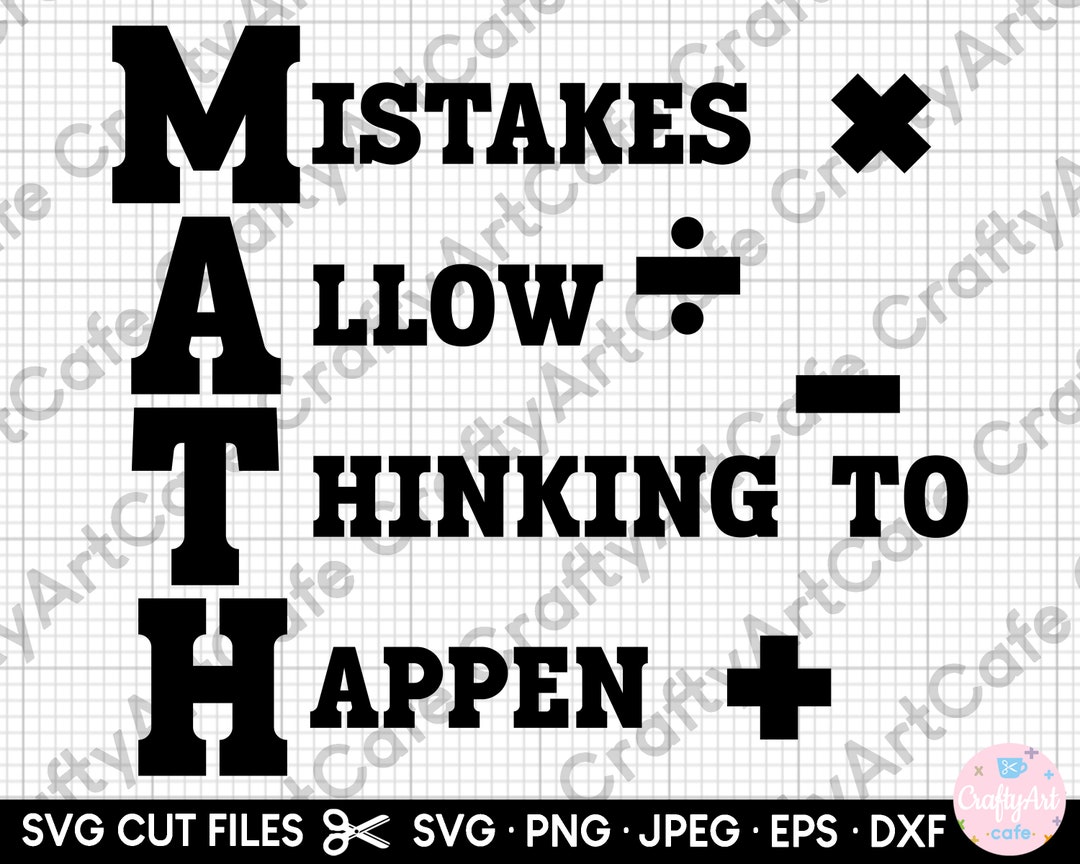 Math Svg for Cricut, Math Png, Math Teacher Svg, Math Teacher Png, Math ...
