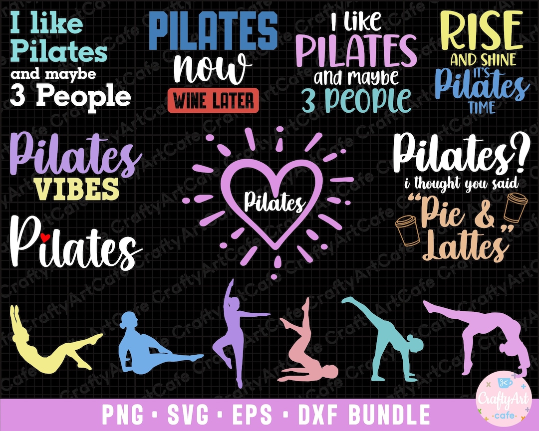 Pilates Png Pilates Svg Pilates Png Bundle Sublimination Commercial Use ...