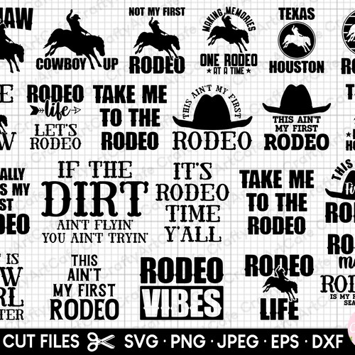 Rodeo Svg Bundle Rodeo Png Bundle Cricut Eps Dxf Cut File - Etsy