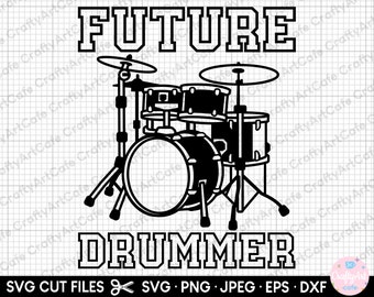 Future Drummer Svg - Etsy