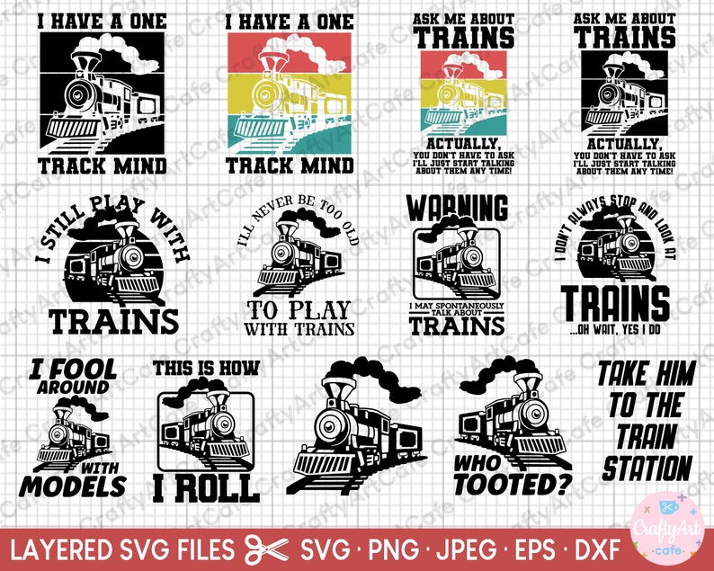 Train Svg Bundle Locomotive Svg Bundle Trains Png Bundle - Etsy