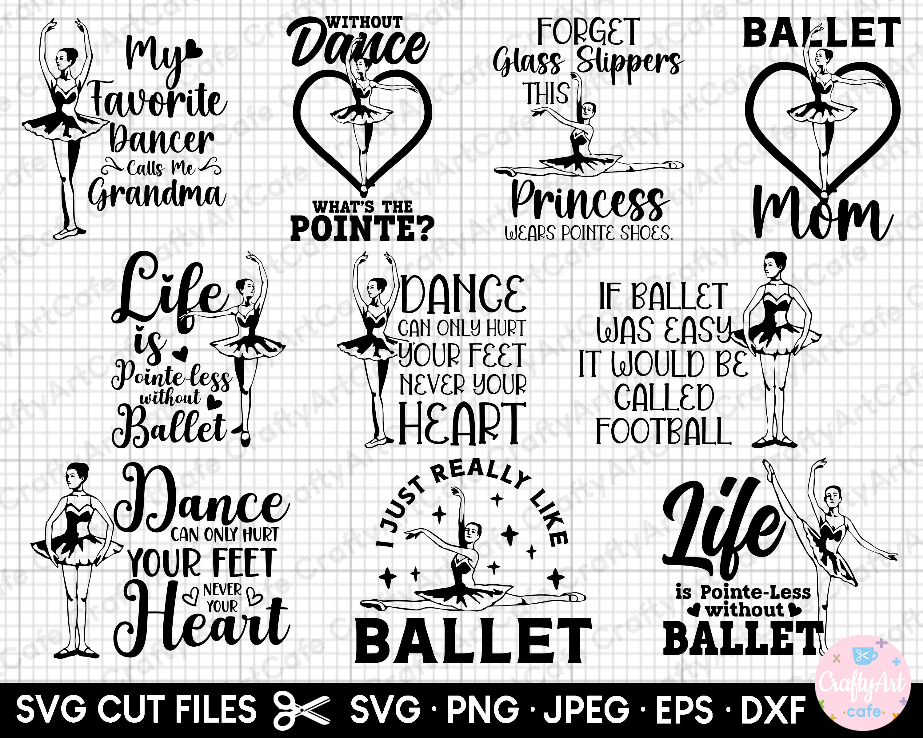Ballet Svg Bundle Ballet Png Bundle Ballet Svg Cricut Cut File Shirt ...