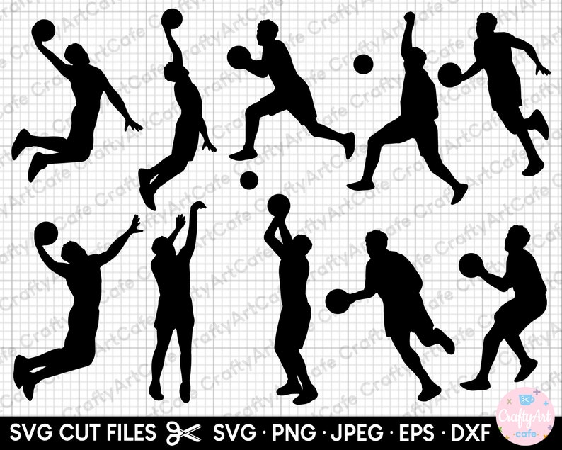 Basketball Player Svg Silhouette Clipoart Png - Etsy