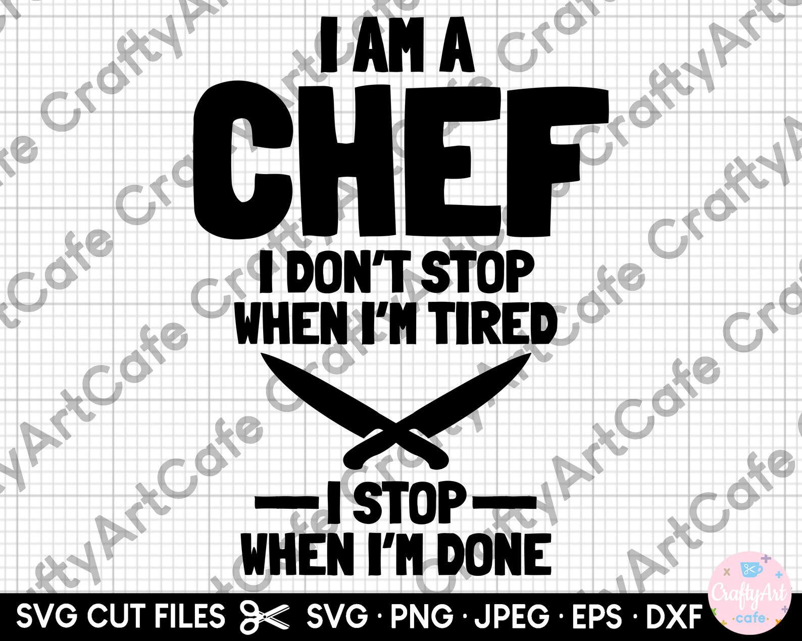I Am a Chef Svg Chef Svg Files for Cricut I Don't Stop - Etsy