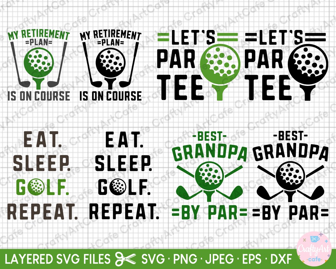 Golf Svg Bundle Cricut Cut Files Golf Png Bundle Golfing Svg Bundle ...