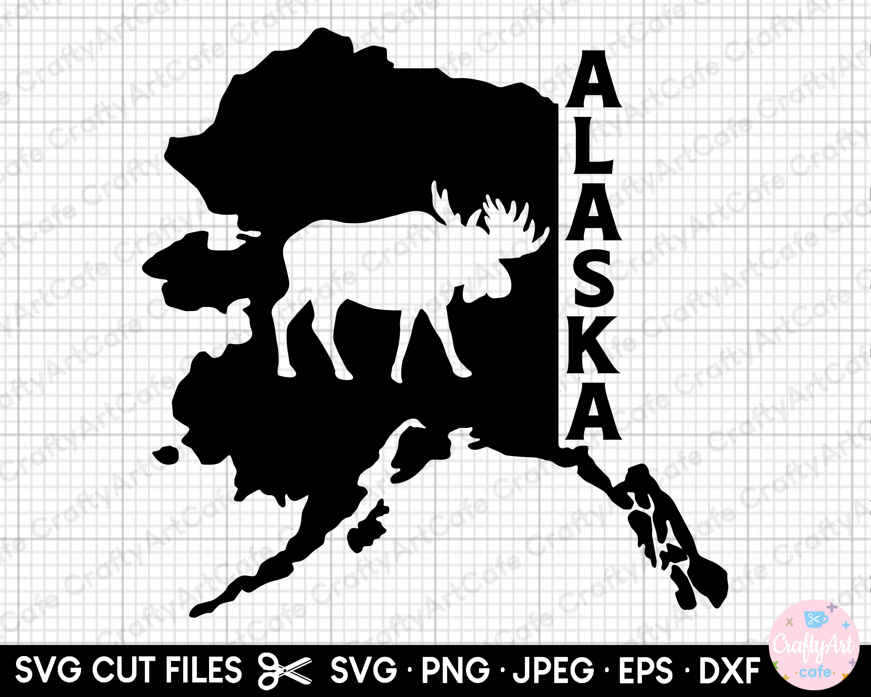 Alaska Svg Cricut Cut File Alaska Png Alaska Jpg - Etsy