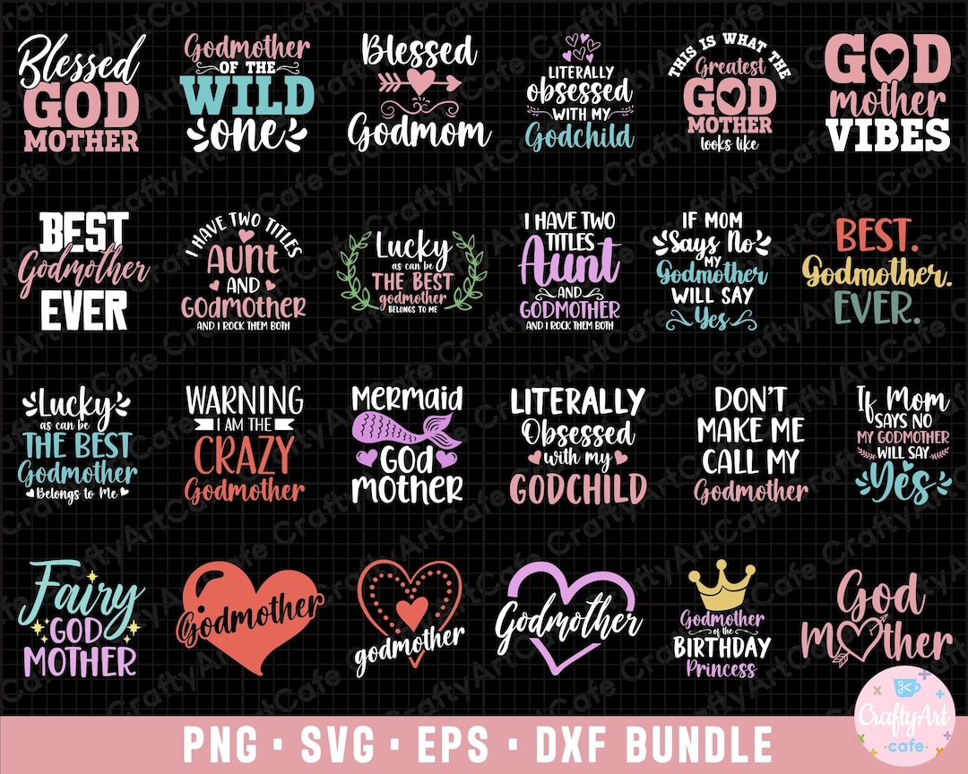 Godmother Png Godmother Svg Godmother Png Bundle Sublimination ...