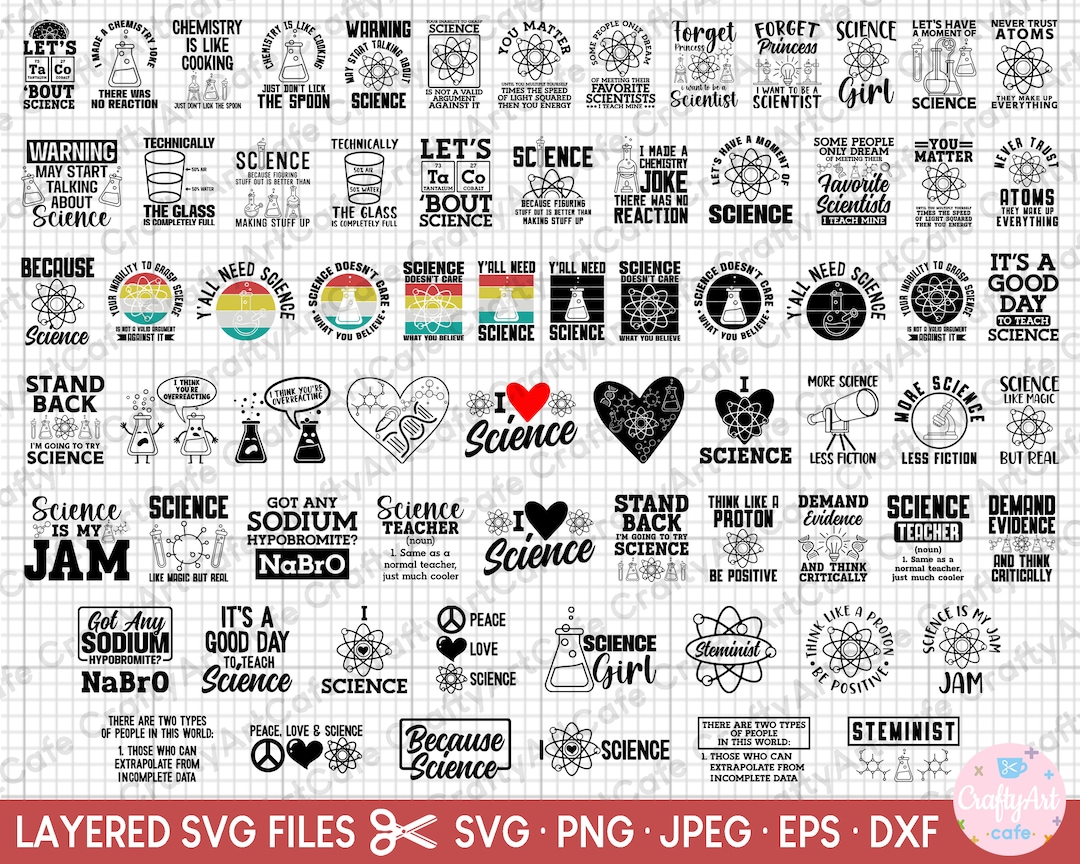 Science Svg Bundle Science Png Bundle Free Commercial Use Science ...