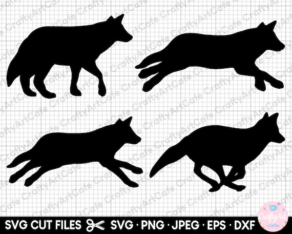 Running Coyote Silhouette