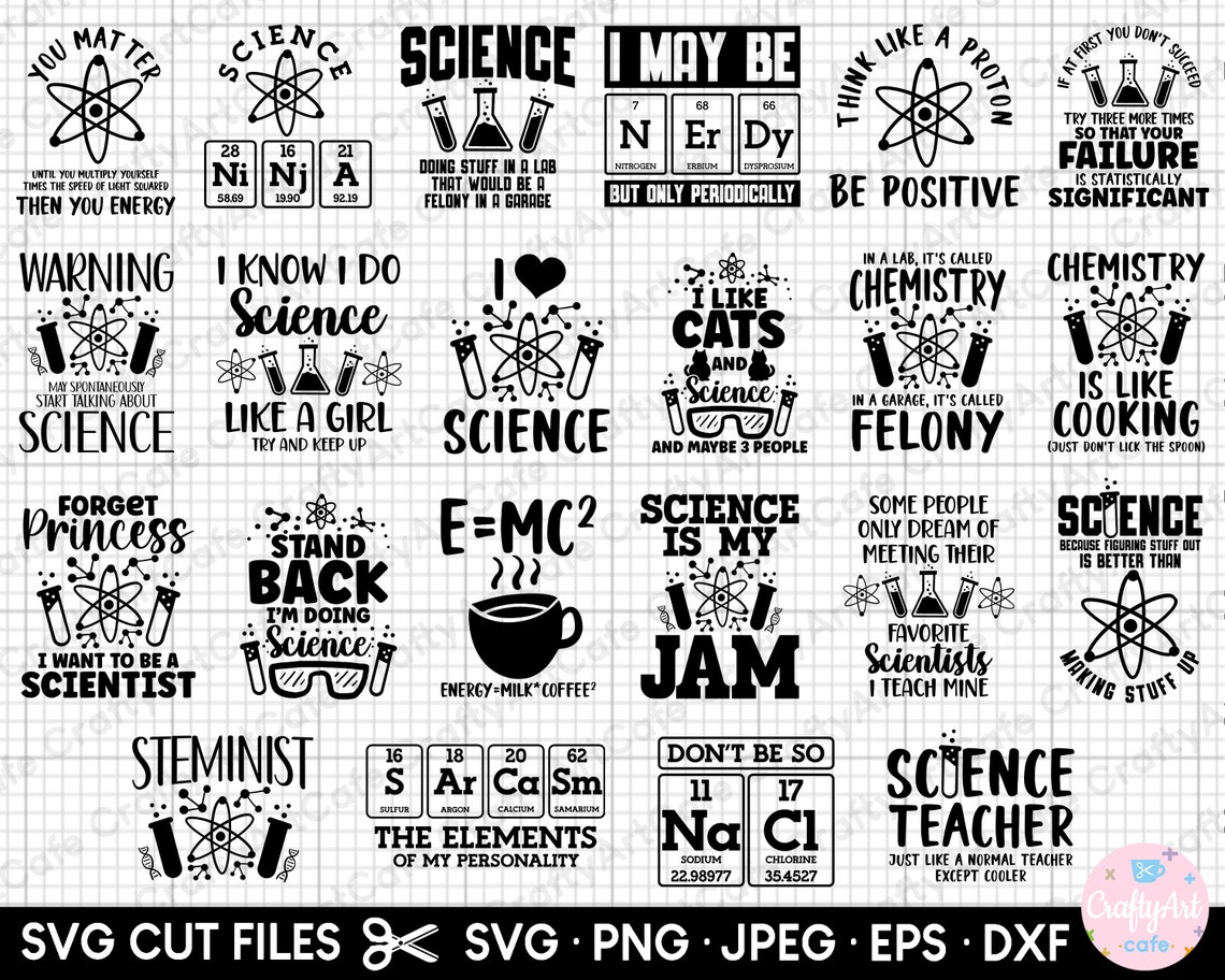 Science Teacher Svg Bundle Cricut Shirt Science Teacher Png Bundle ...