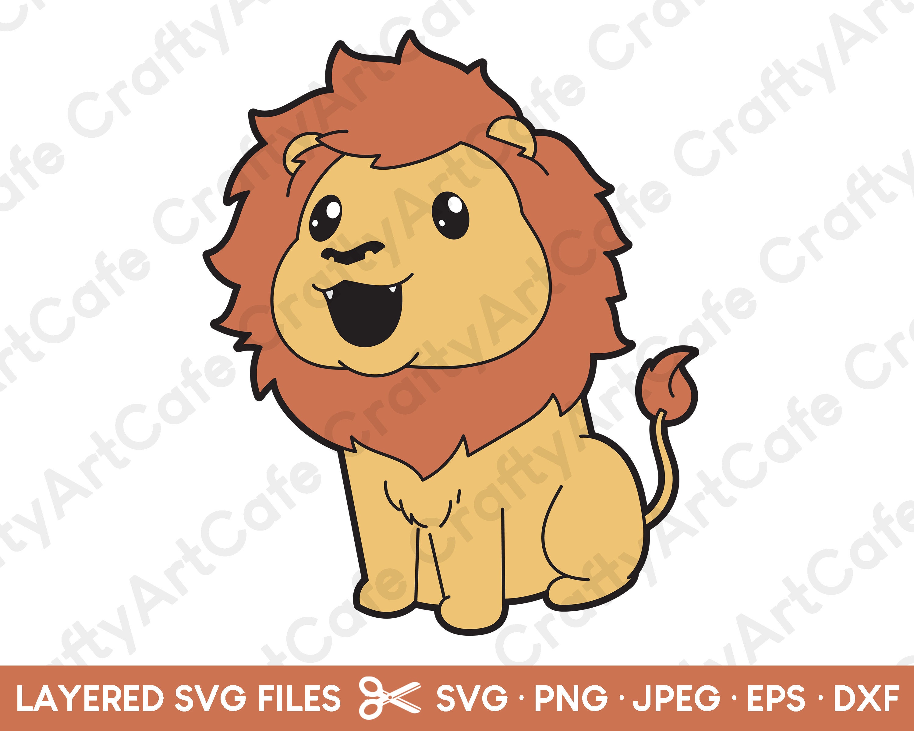 Cut file for Cricut Baby lion svg Silhouette svg png dxf jpg Lion toy ...