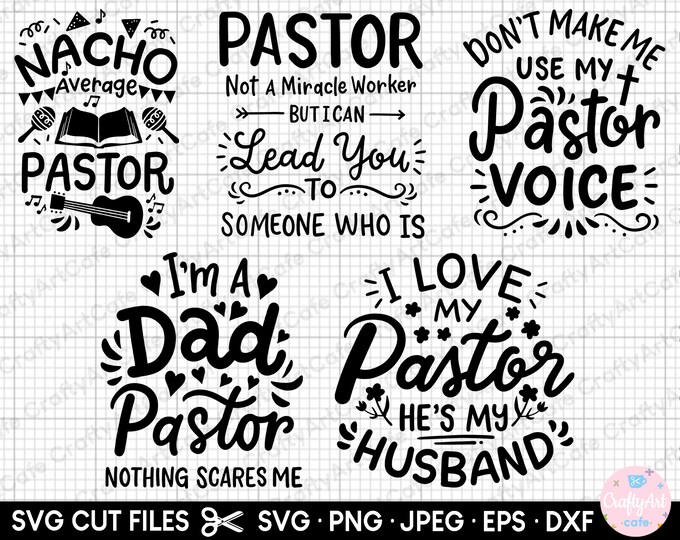 Pastor Svg, Pastor Shirt Design Svg, Dxf, Png File, Spiritual Svg for ...