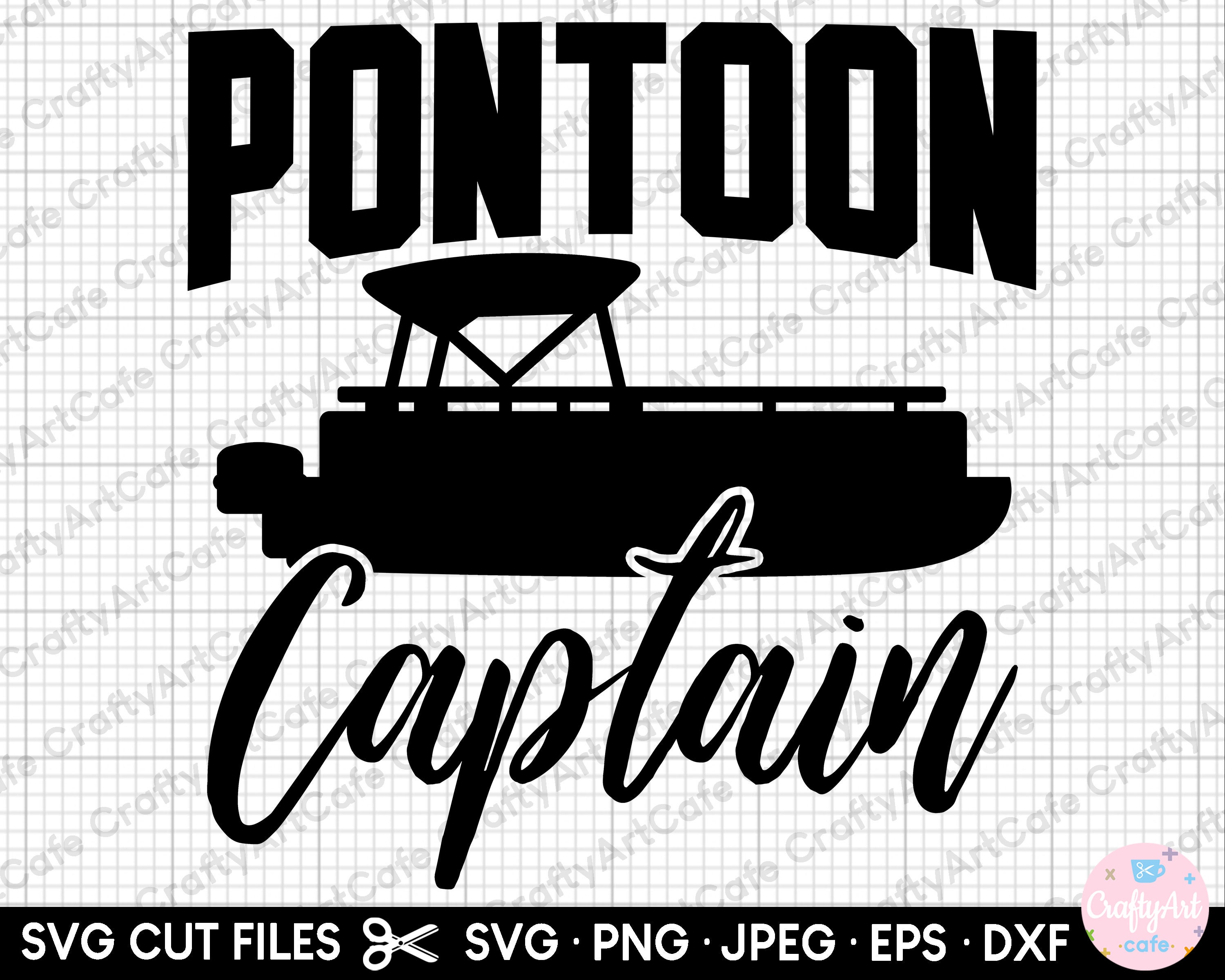 Pontoon Svg Pontoon Png Commercial Use for Cricut Shirt Cut File ...
