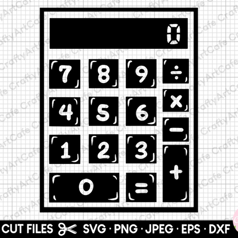 Calculator Svg - Etsy
