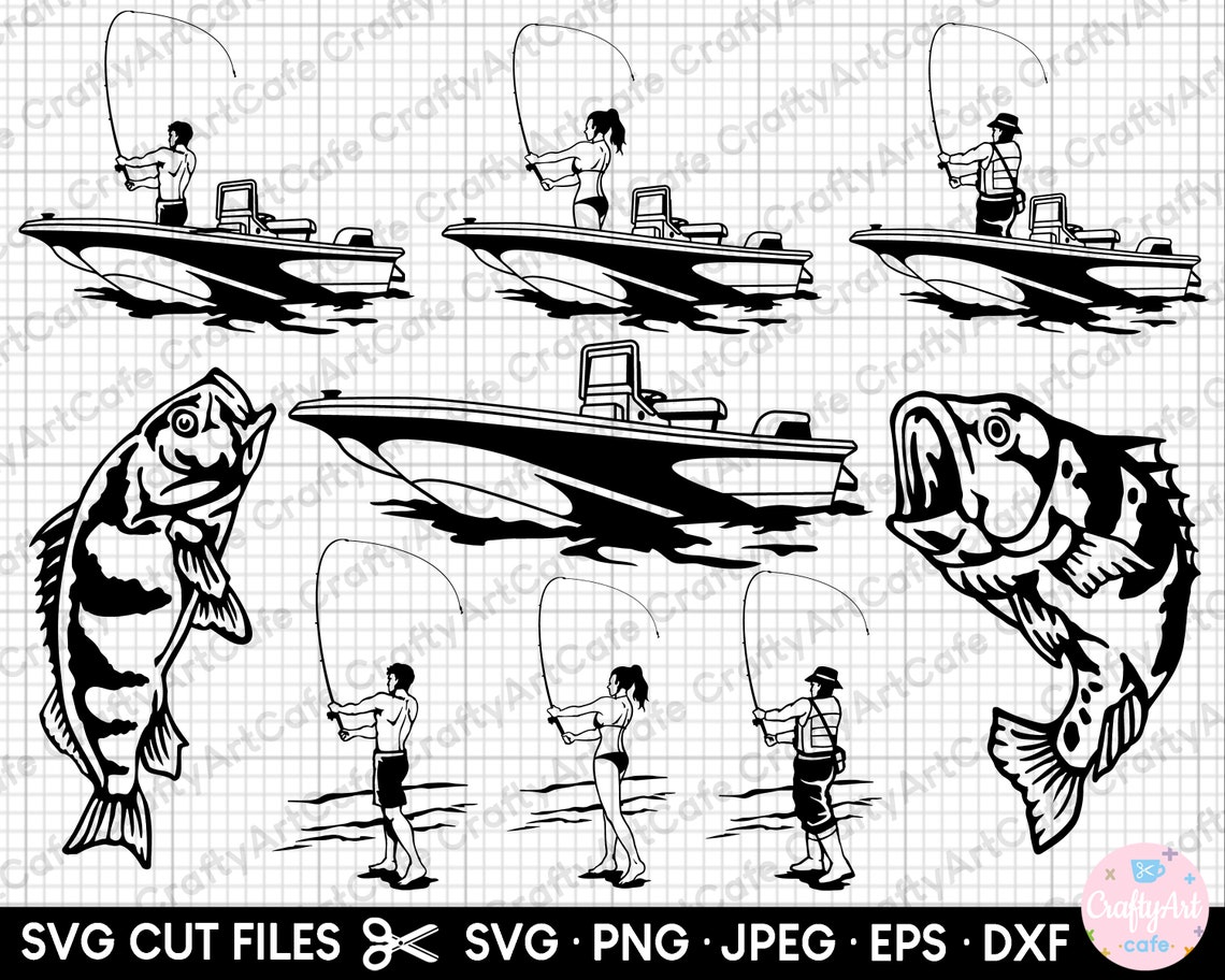 Fishing Svg Bundle Free Commercial Use Fishing Png Bundle Fisher Svg ...