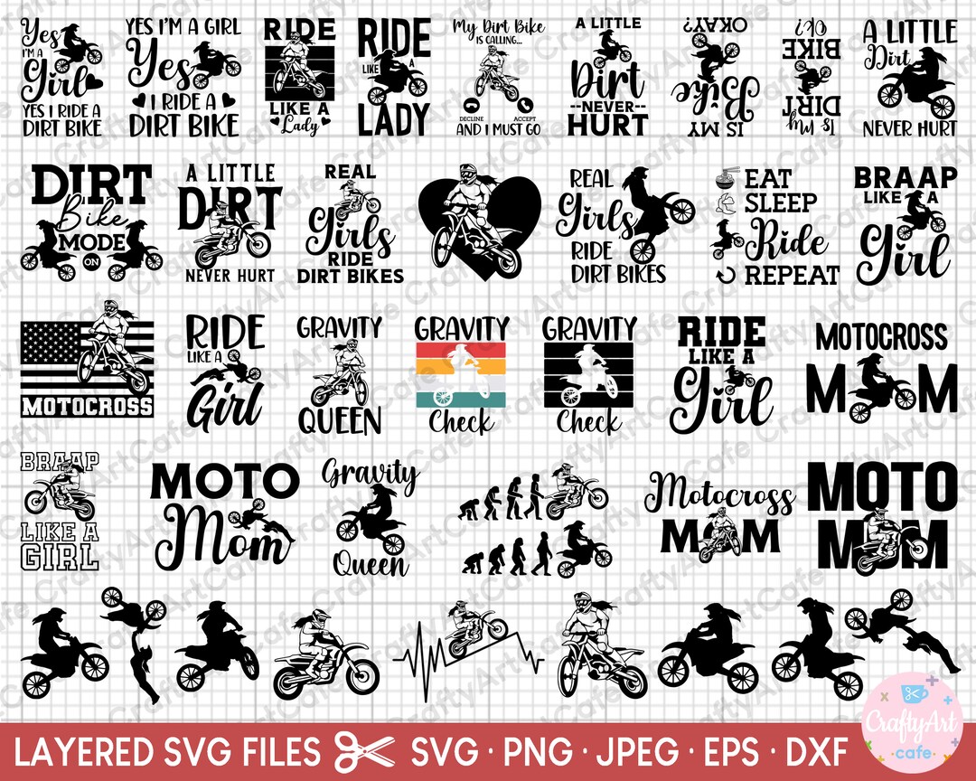 Motocross Svg Bundle Motocross Png Bundle Dirt Bike Svg Png Mtx Svg Png ...