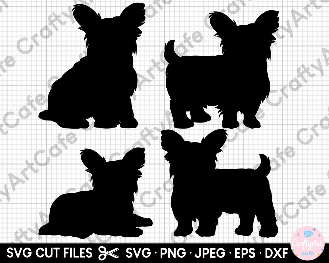 Yorkie Svg Bundle Cut Files for Cricut Yorkie Silhouette Svg Png ...