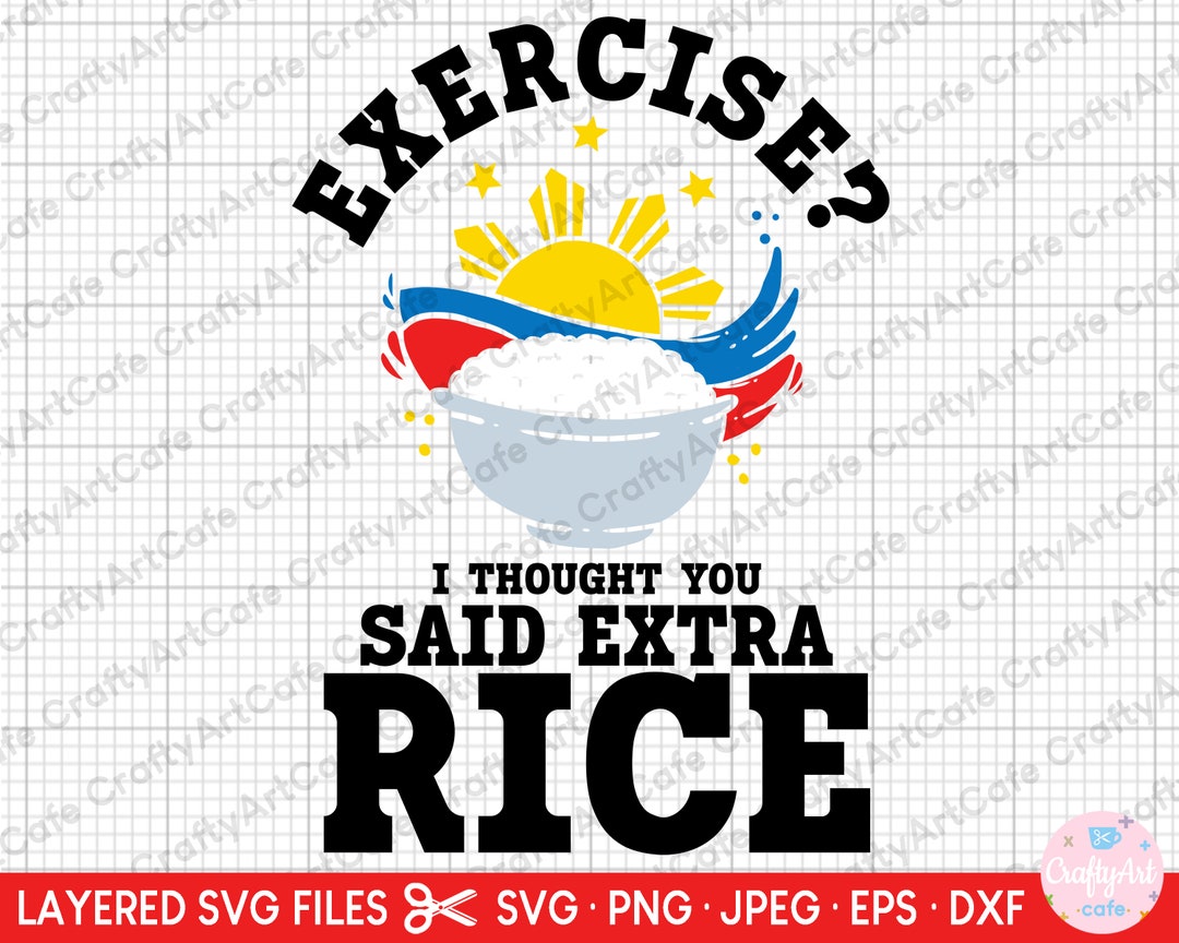 Rice Svg Rice Png Rice Lover Svg for Cricut Shirt Philippino Svg Png ...