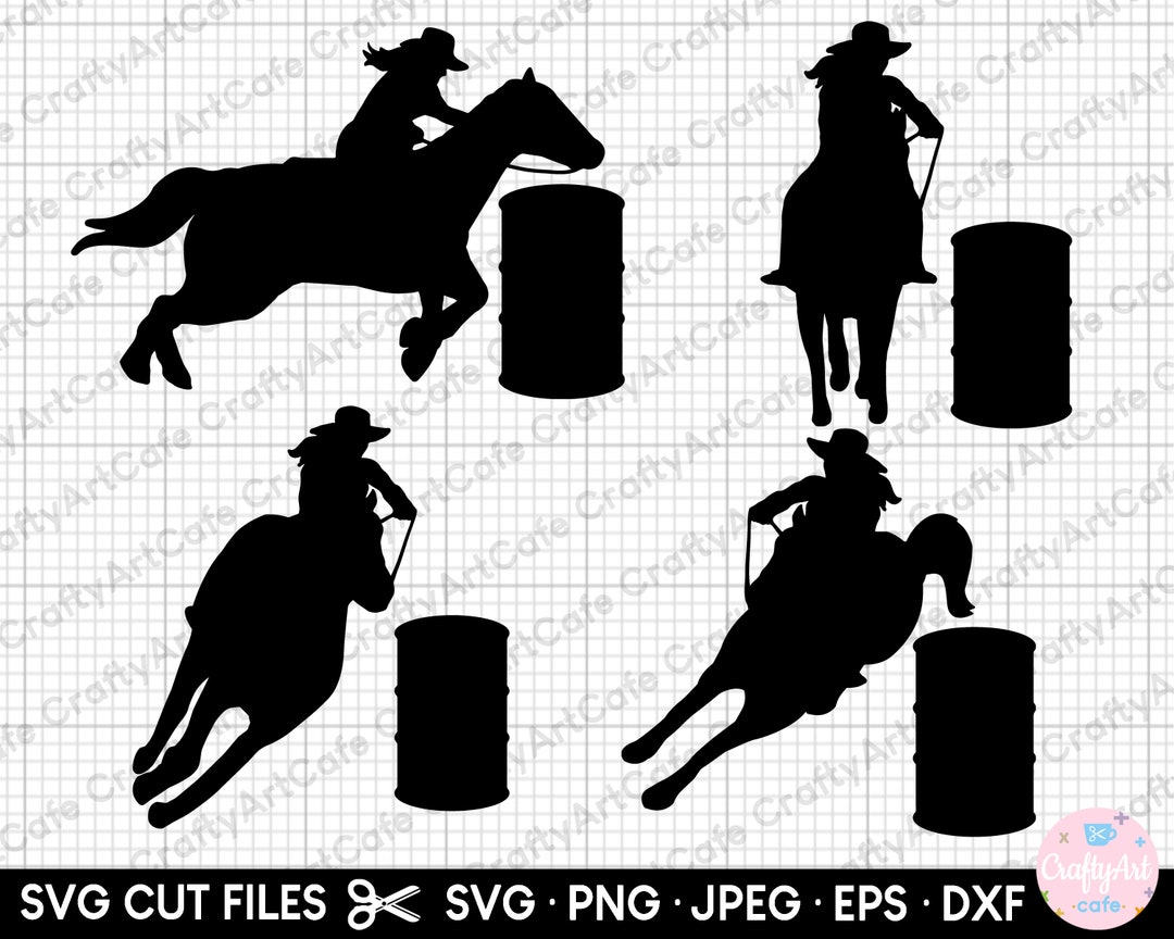 Barrel Racing Silhouette, Barrel Racing Svg, Barrel Racing Png, Barrel ...