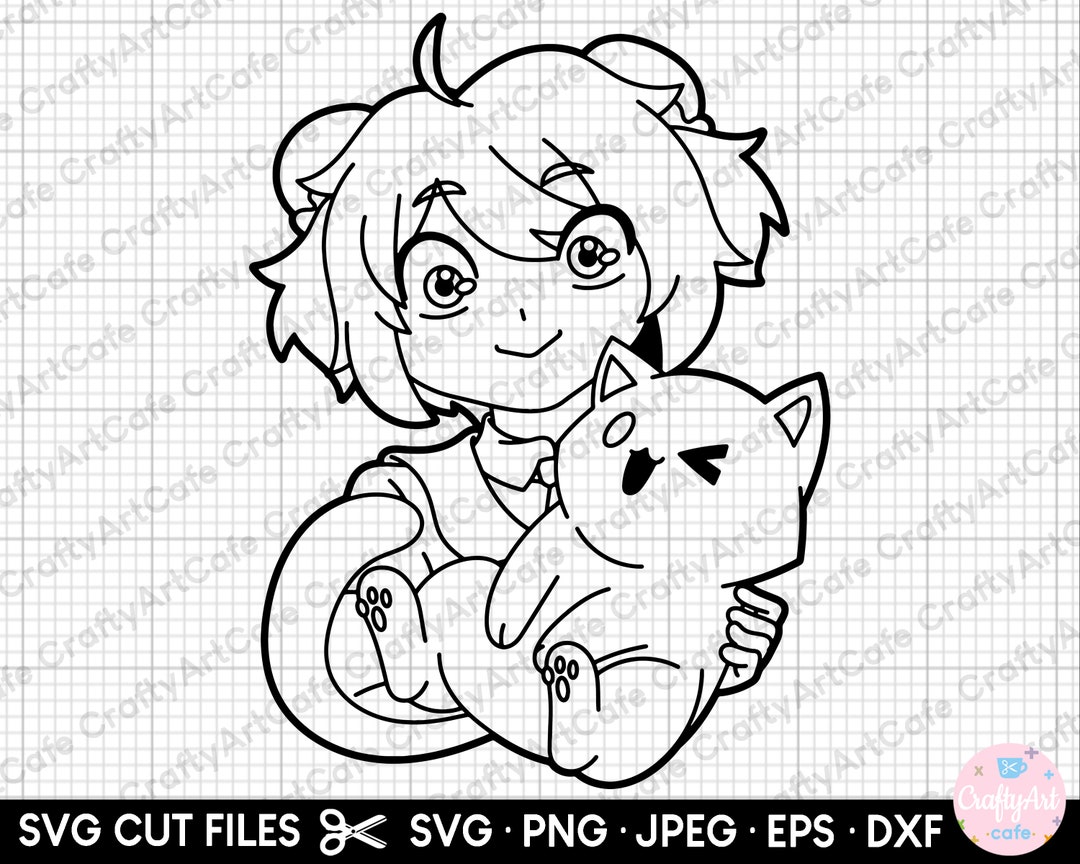 Anime Svg Anime Png Kawaii Cat Svg Kawaii Cat Png Otaku Svg - Etsy