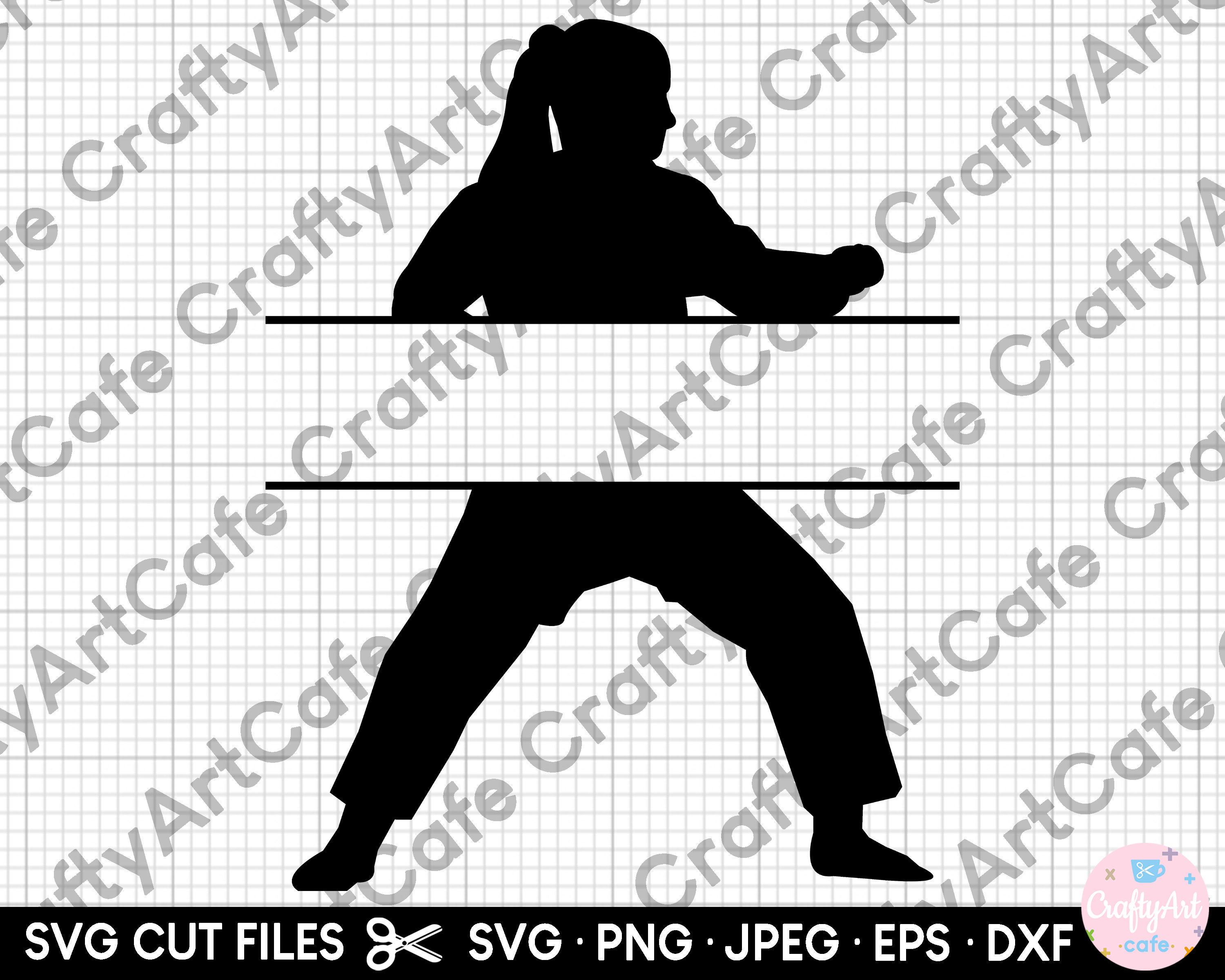 Karate Girl Svg for Cricut Karate Girl Png Karate Svg Karate Png Eps ...