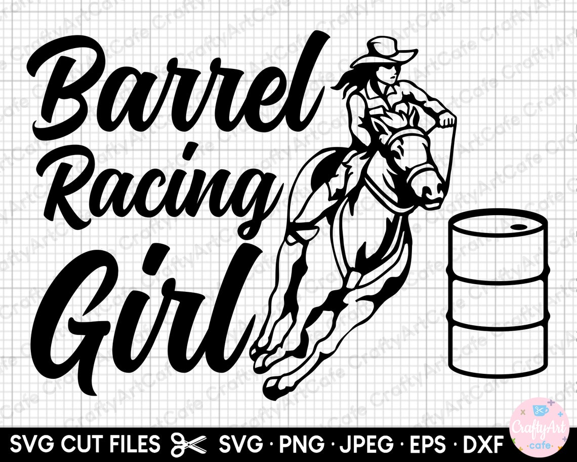 Barrel Racing Svg Png Barrel Racing Girl - Etsy