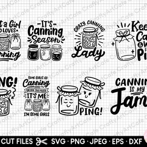Canning Svg Bundle Canning Png Bundle Canning Season Design Canning Svg ...