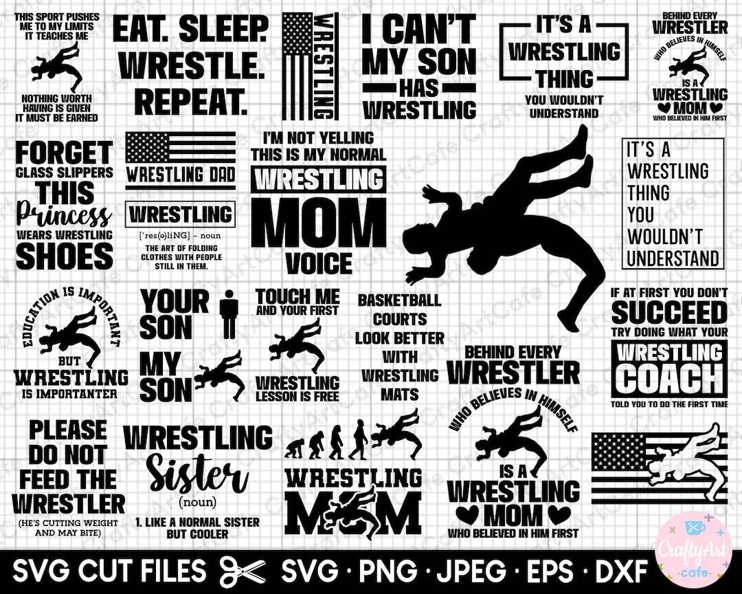 Wrestling Svg Bundle Cricut Shirt, Wrestling Svg, Wrestler Svg ...