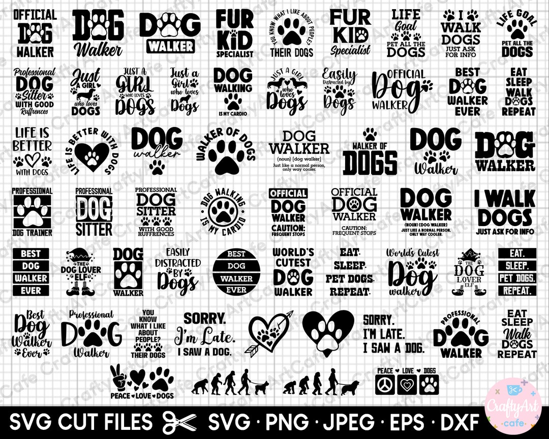 Dog Walker Svg Bundle Dog Walker Png Bundle Dog Sitter Svg Png - Etsy