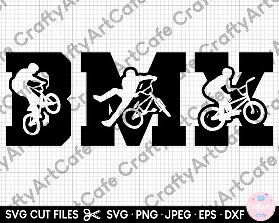 Bmx Svg Png Eps Dxf Cut Files Cutting for Cricut | Etsy