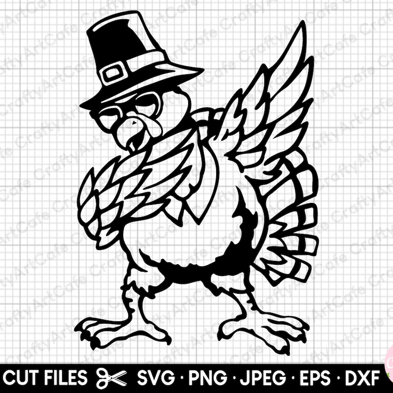 Dancing Turkey Svg - Etsy