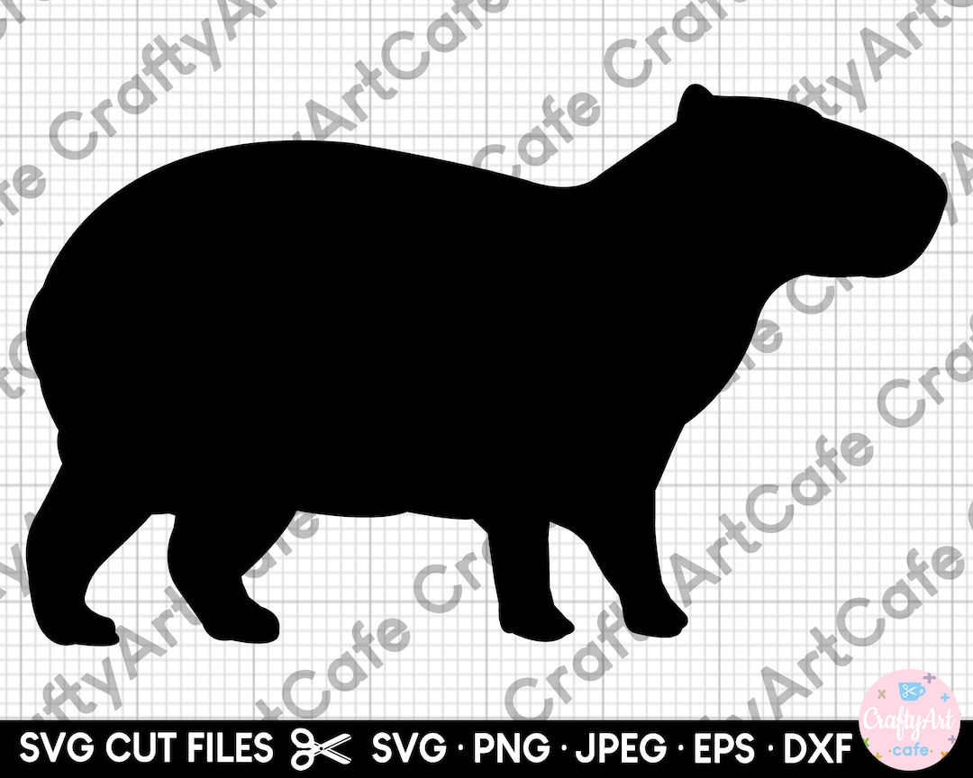 Capybara Silhouette Svg Capybara Silhouette Png Capybara Cut File for ...