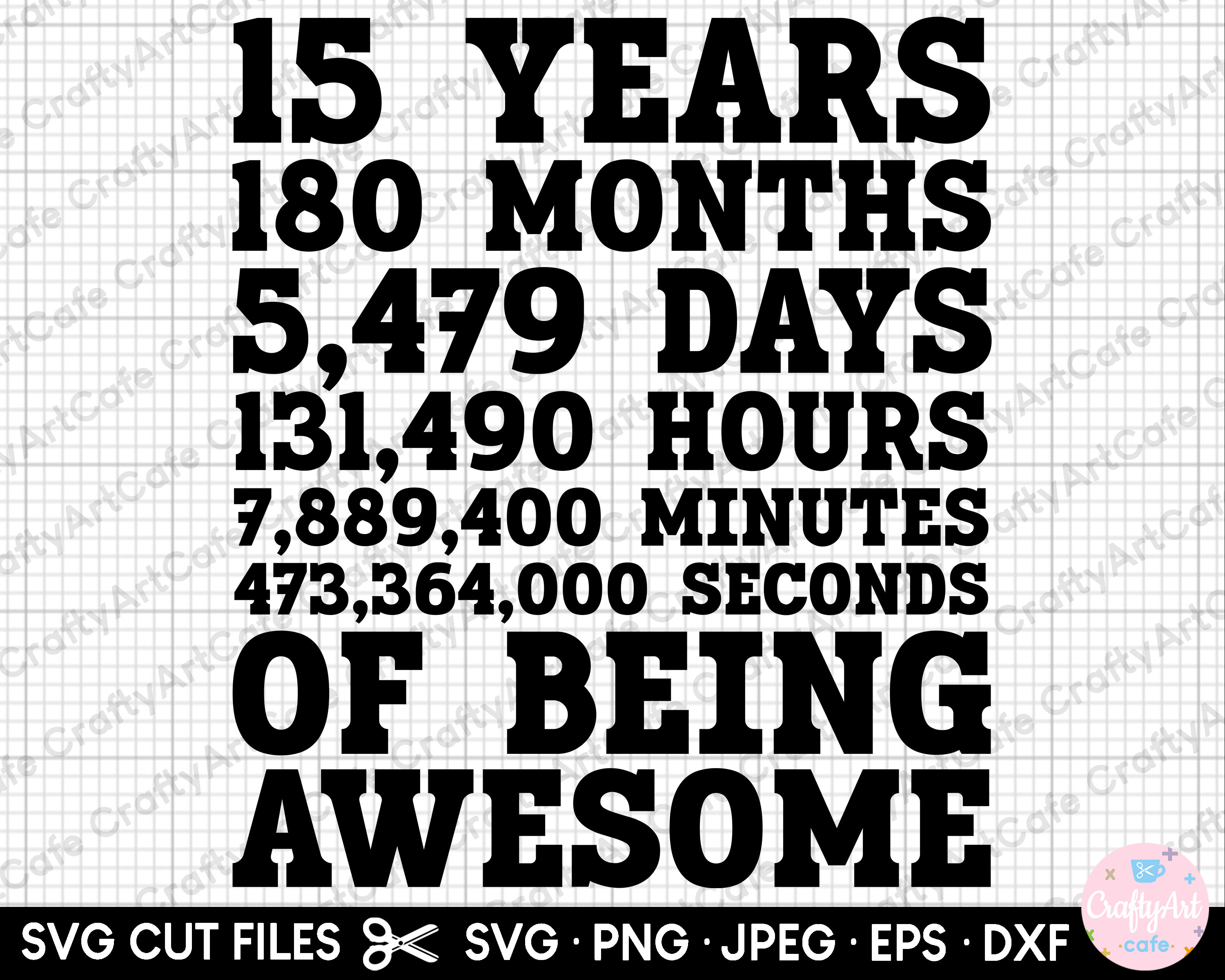 15th Birthday Svg 15 Years Old Svg 15th Birthday Png - Etsy