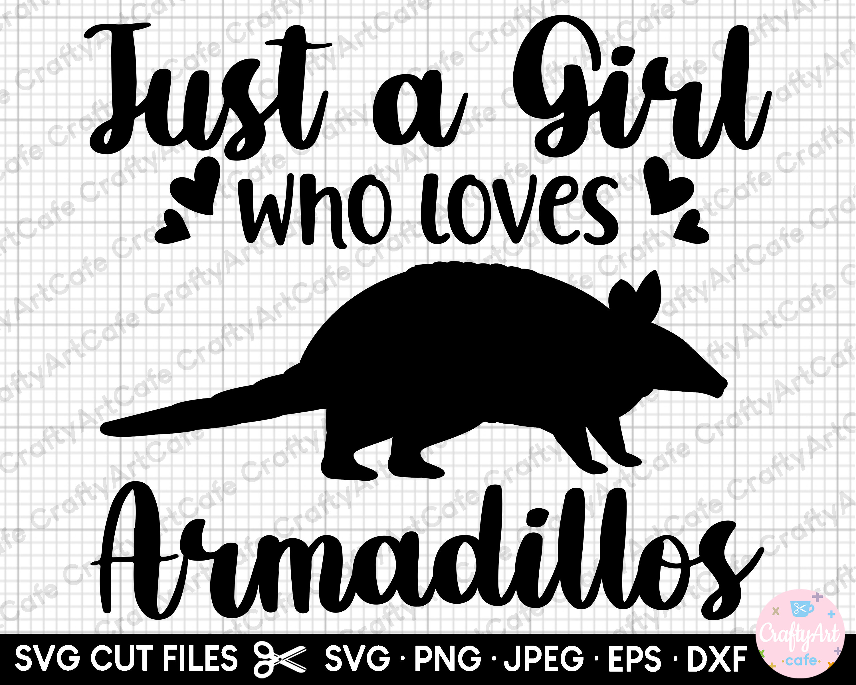 Armadillo Svg for Cricut Cut File Commercial Use Png Eps Dxf Cut File ...