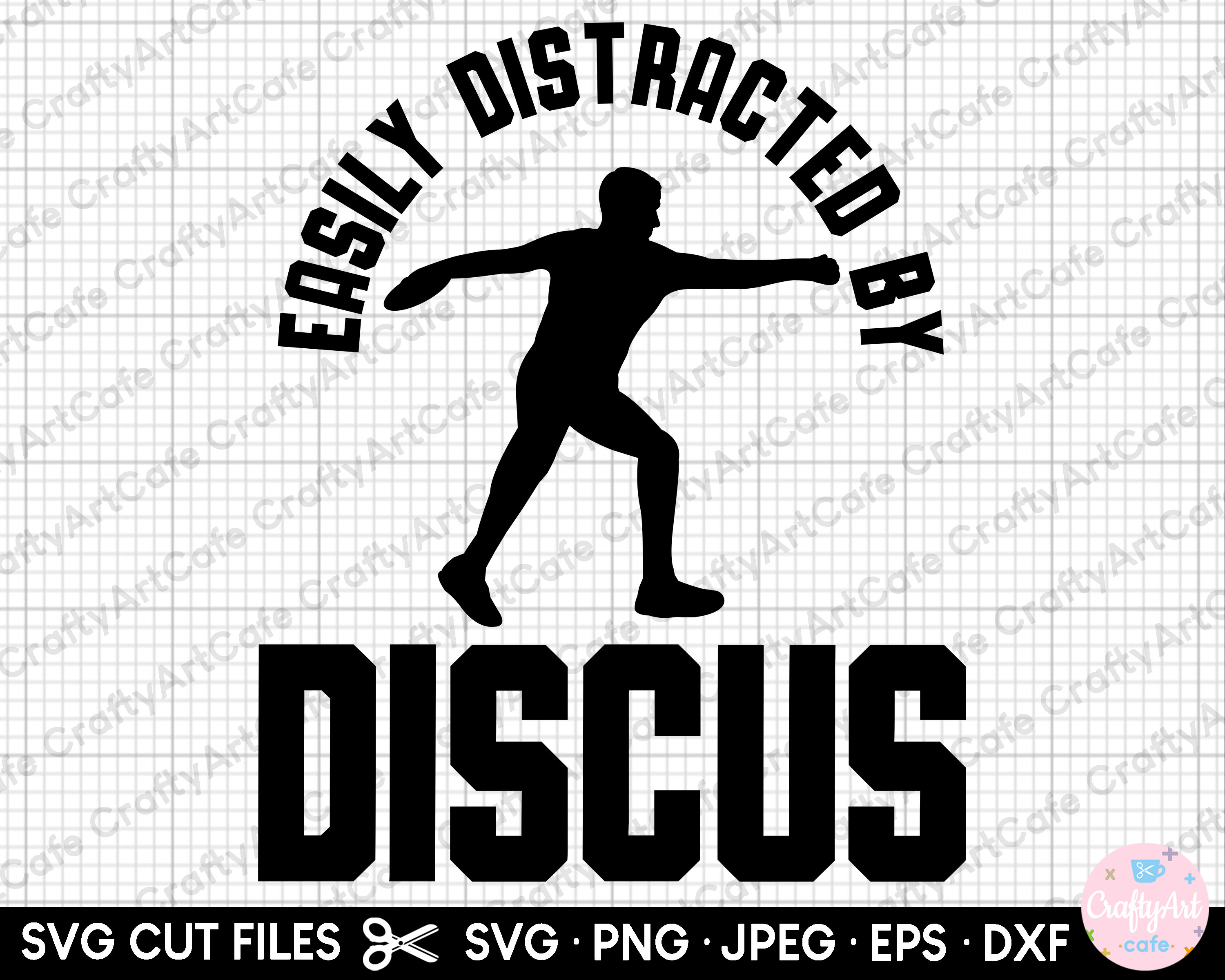 Discus Svg Cricut Discus Png Easily Distracted by Discus - Etsy Australia
