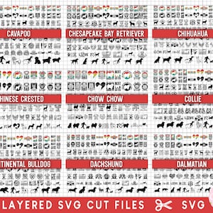 Dog Svg Bundle Cricut Free Commercial Use Dog Breed Mega Bundle Dog ...
