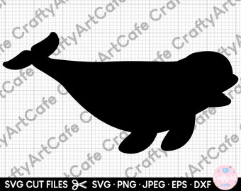 Beluga Whale Silhouette Svg - Etsy