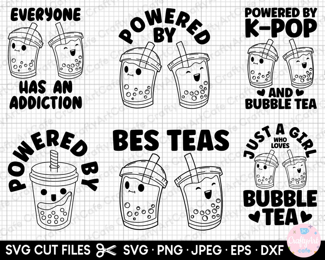 Bubble Tea Svg Png, Boba Tea Svg Png - Etsy