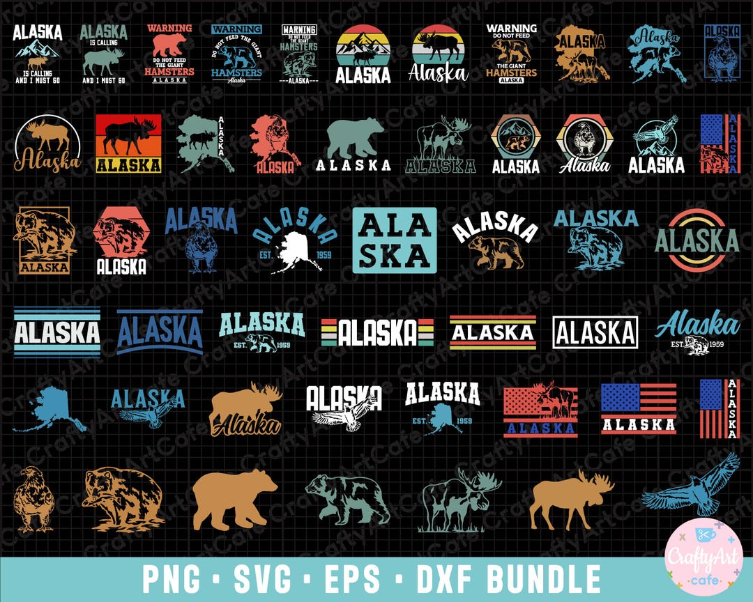 Alaska Png Alaska Svg Alaska Png Bundle Sublimination Commercial Use ...