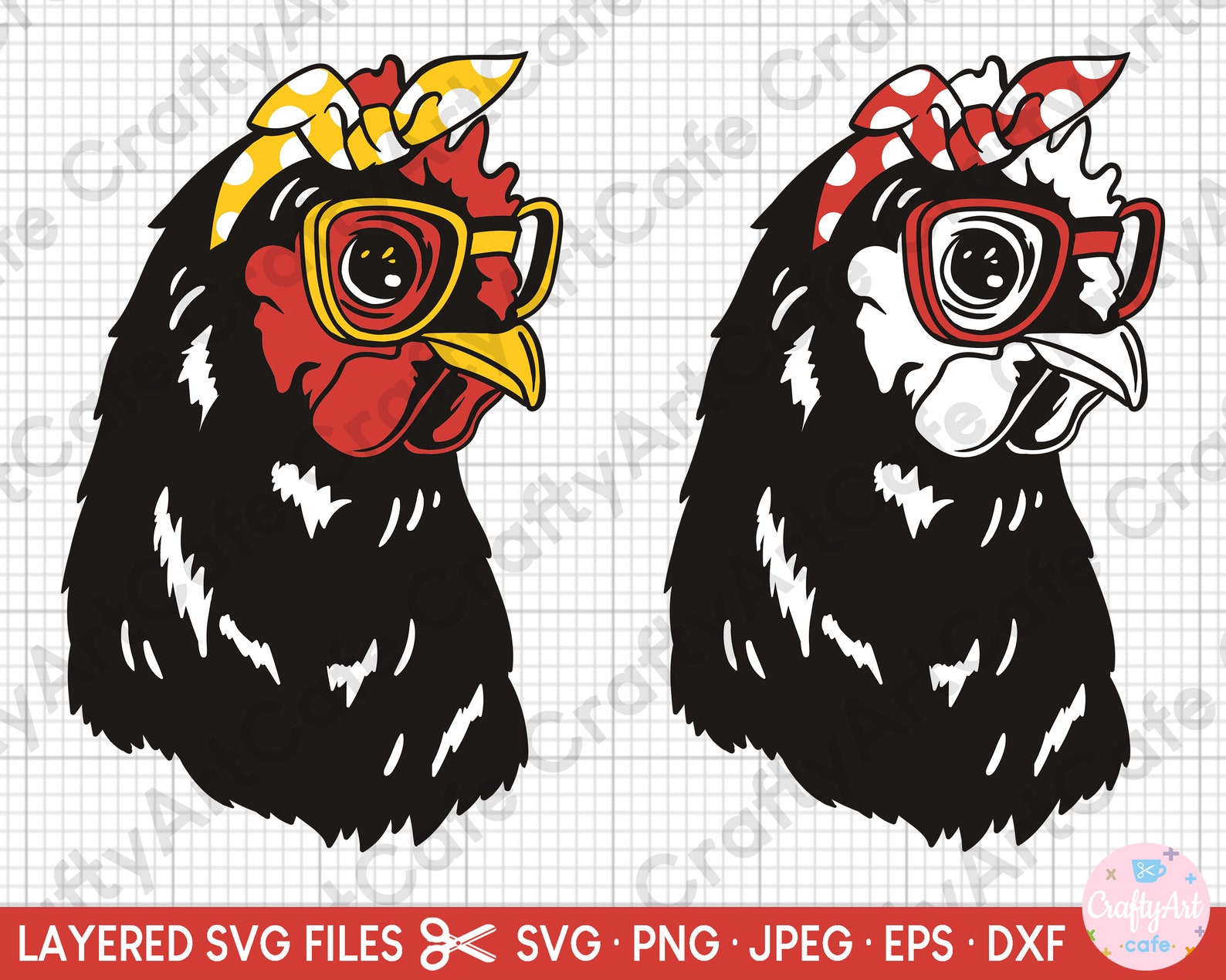 Chicken Svg Layered Cut File for Cricut Free Commercial Use - Etsy Denmark