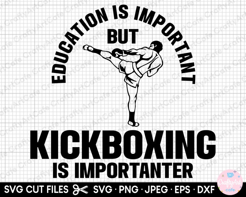 Kickboxing Svg File for Cricut Shirt Free Commercial Use Kickboxing Png ...