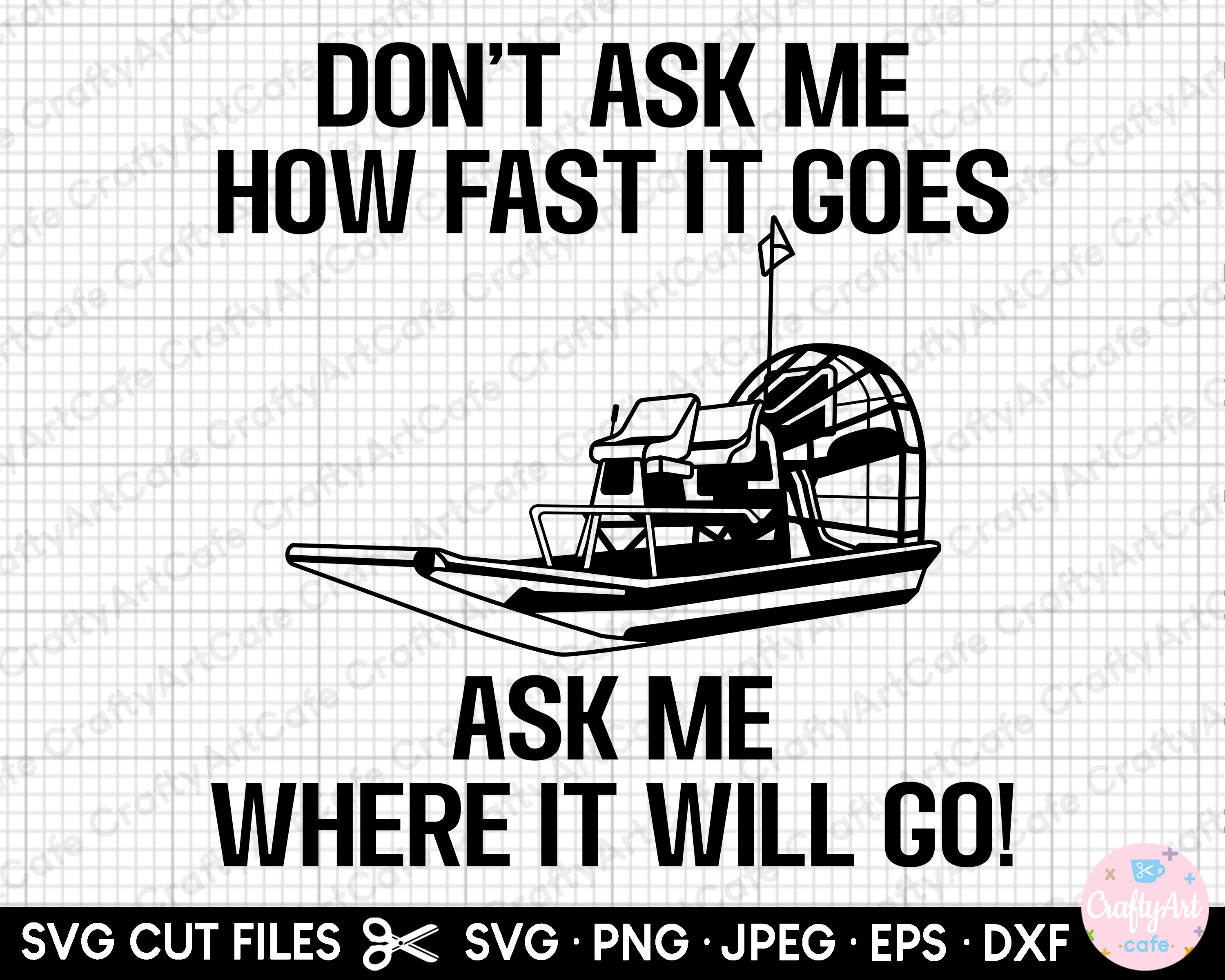 Airboat Svg File for Cricut Shirt Airboat Png Shirt Design Free ...